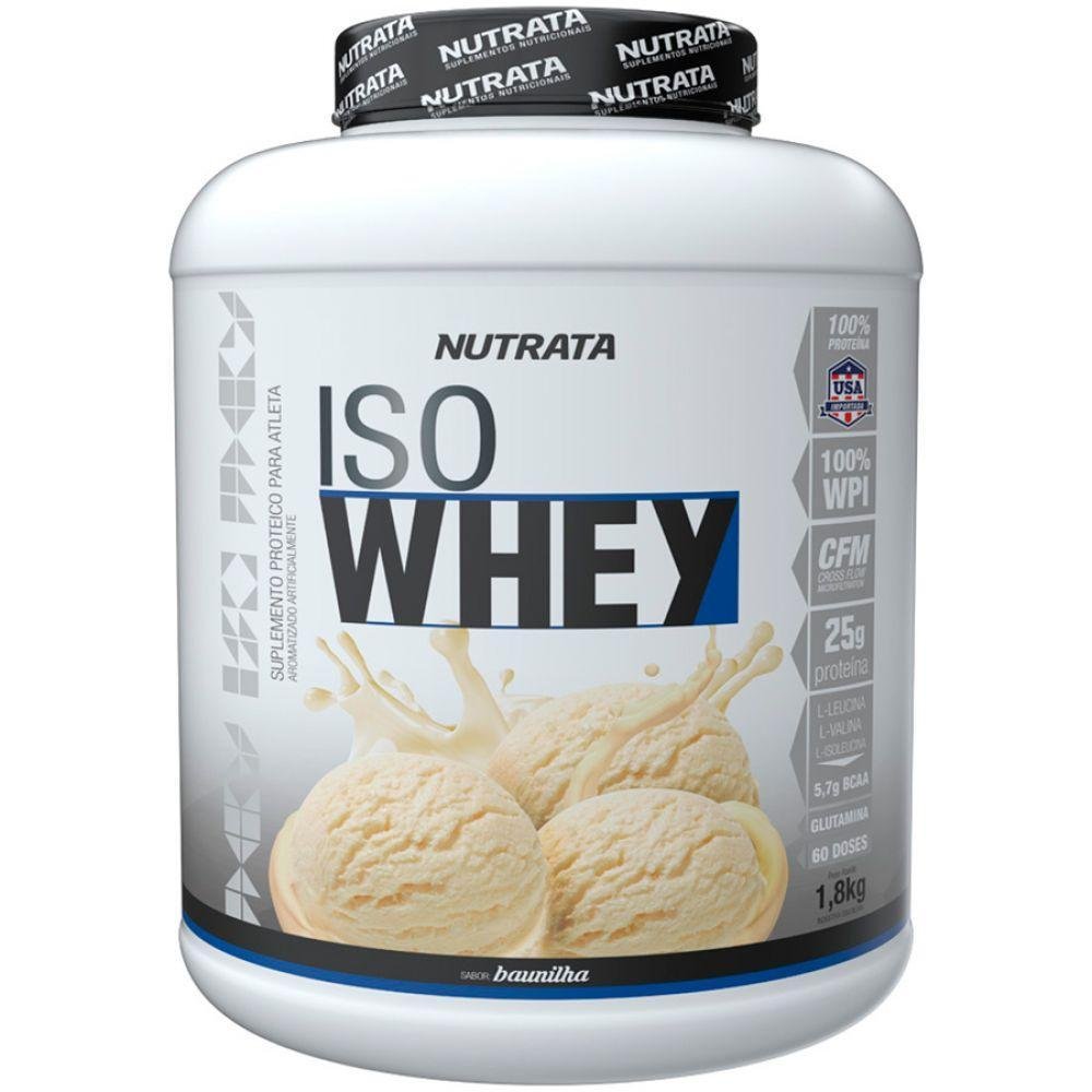 Iso Whey 1,8kg Nutrata Sabor Baunilha | Pão de Açúcar