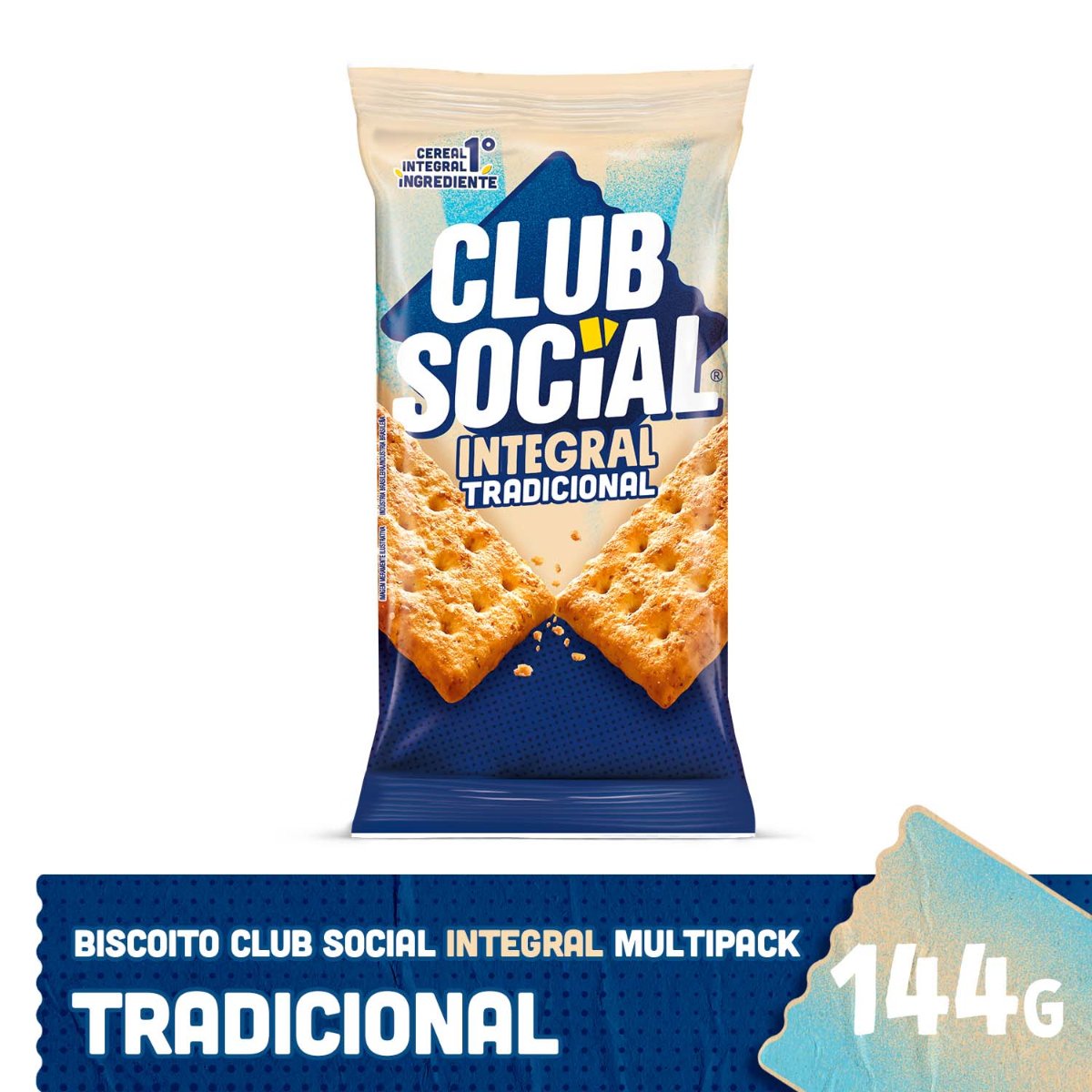 Biscoito Salgado Club Social Integral Multipack 144g | Pão de Açúcar