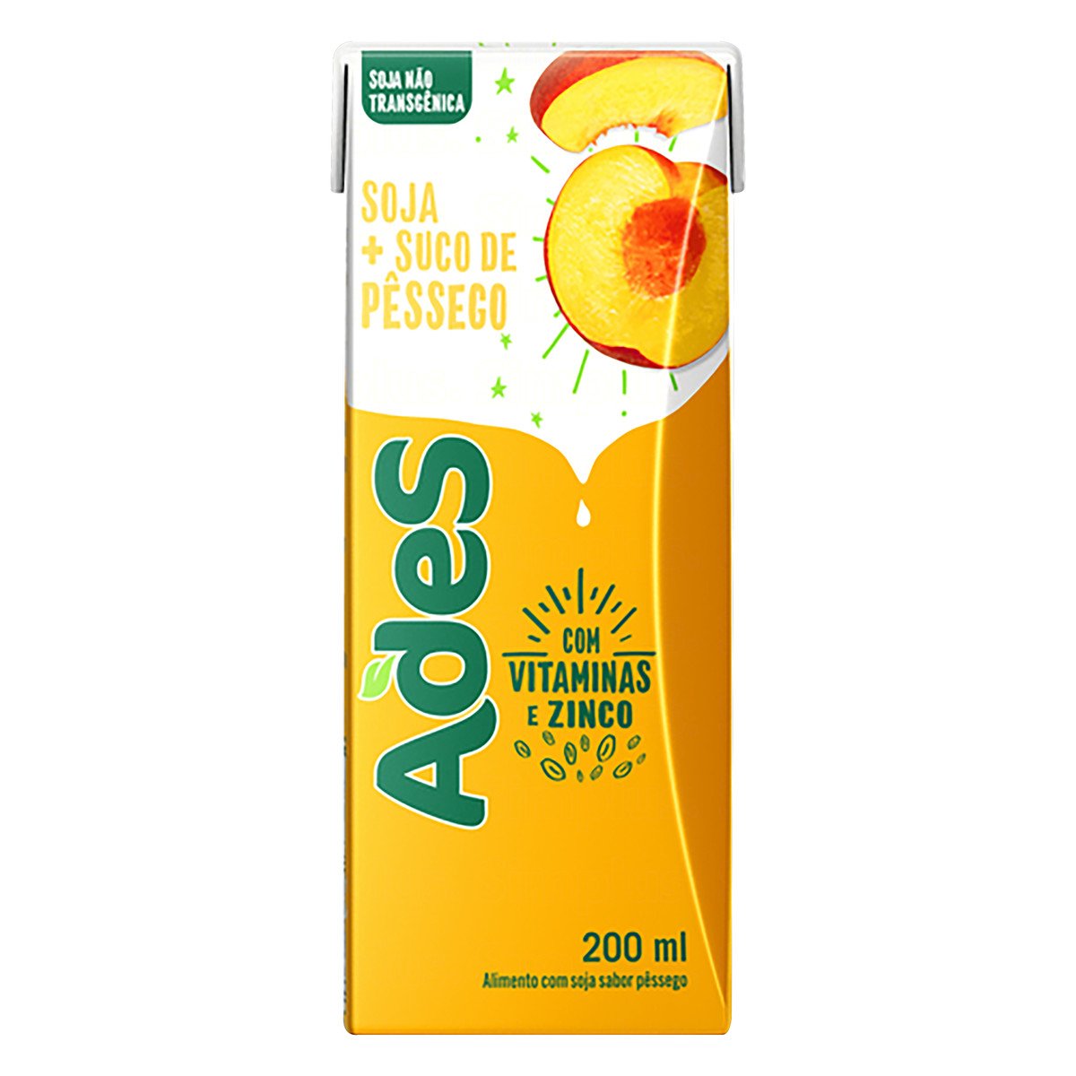 Bebida a Base de Soja Ades Frutas Sabor Pêssego TP 200ML | Pão de Açúcar