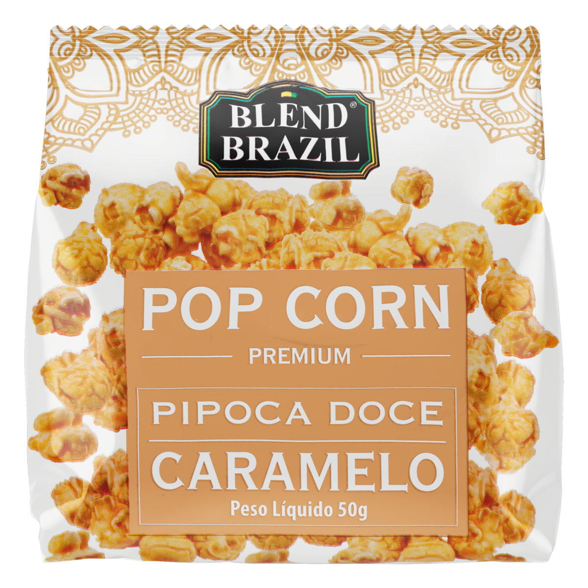 Pipoca Doce Caramelo Blend Brazil Premium Pacote 50g | Pão de Açúcar