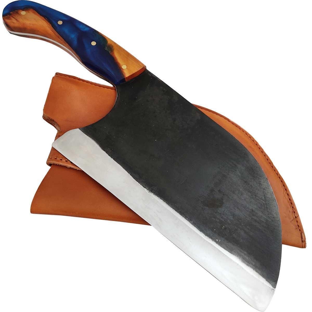 Cutelo Sérvio Artesanal Híbrido Zanline Aço Cirúrgico 420c Lâmina 22cm ...