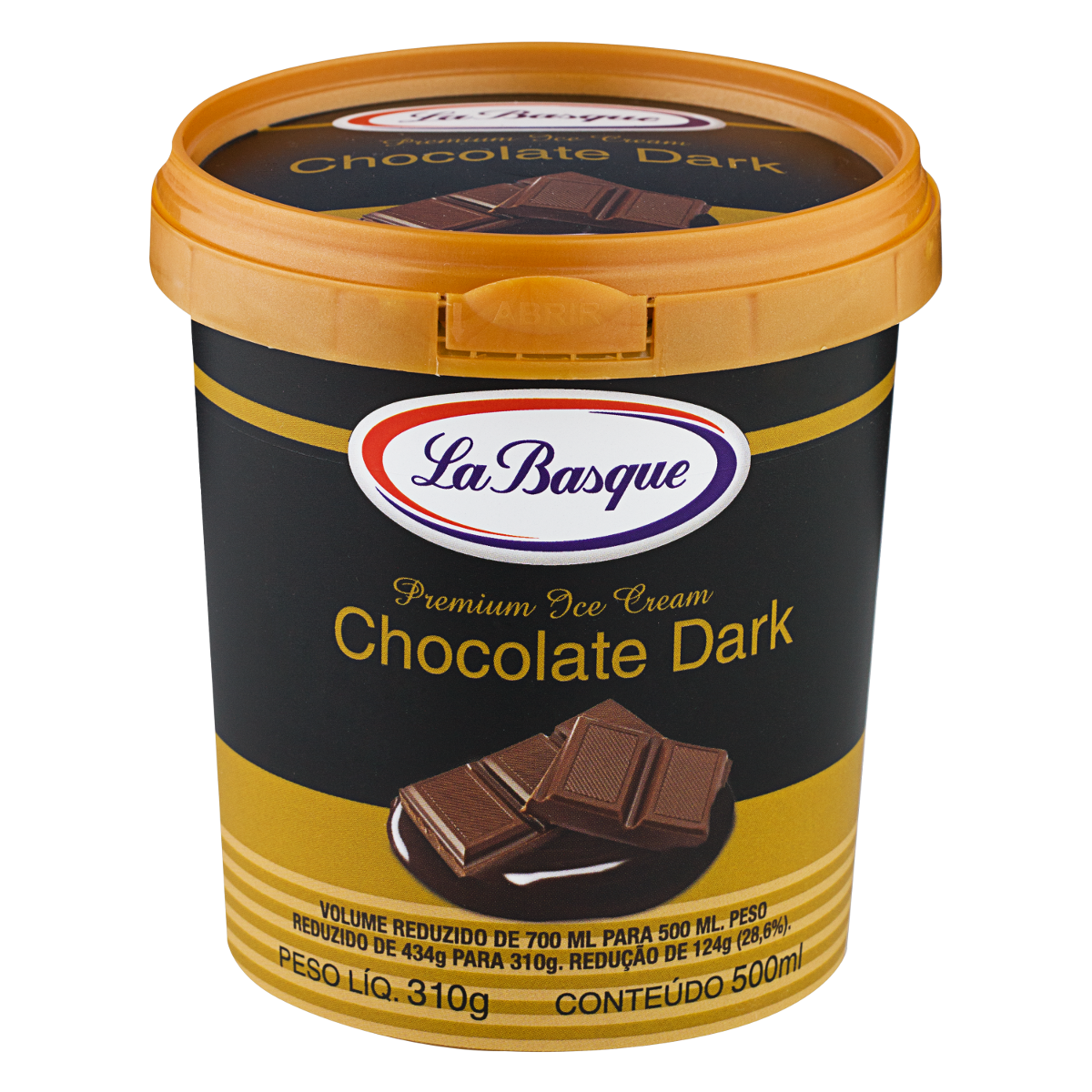 Sorvete Chocolate Dark LA BASQUE Pote 500ml | Pão de Açúcar