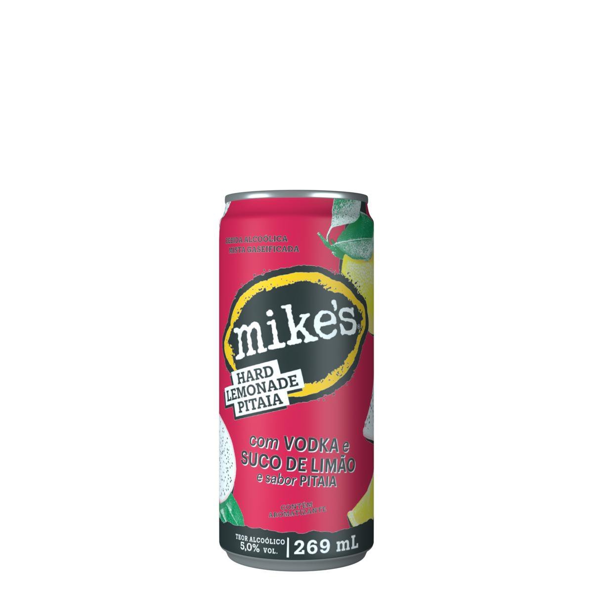 Bebida Mista Alcoólica Pitaia Mike's Hard Lemonade Lata 269ml | Pão de ...