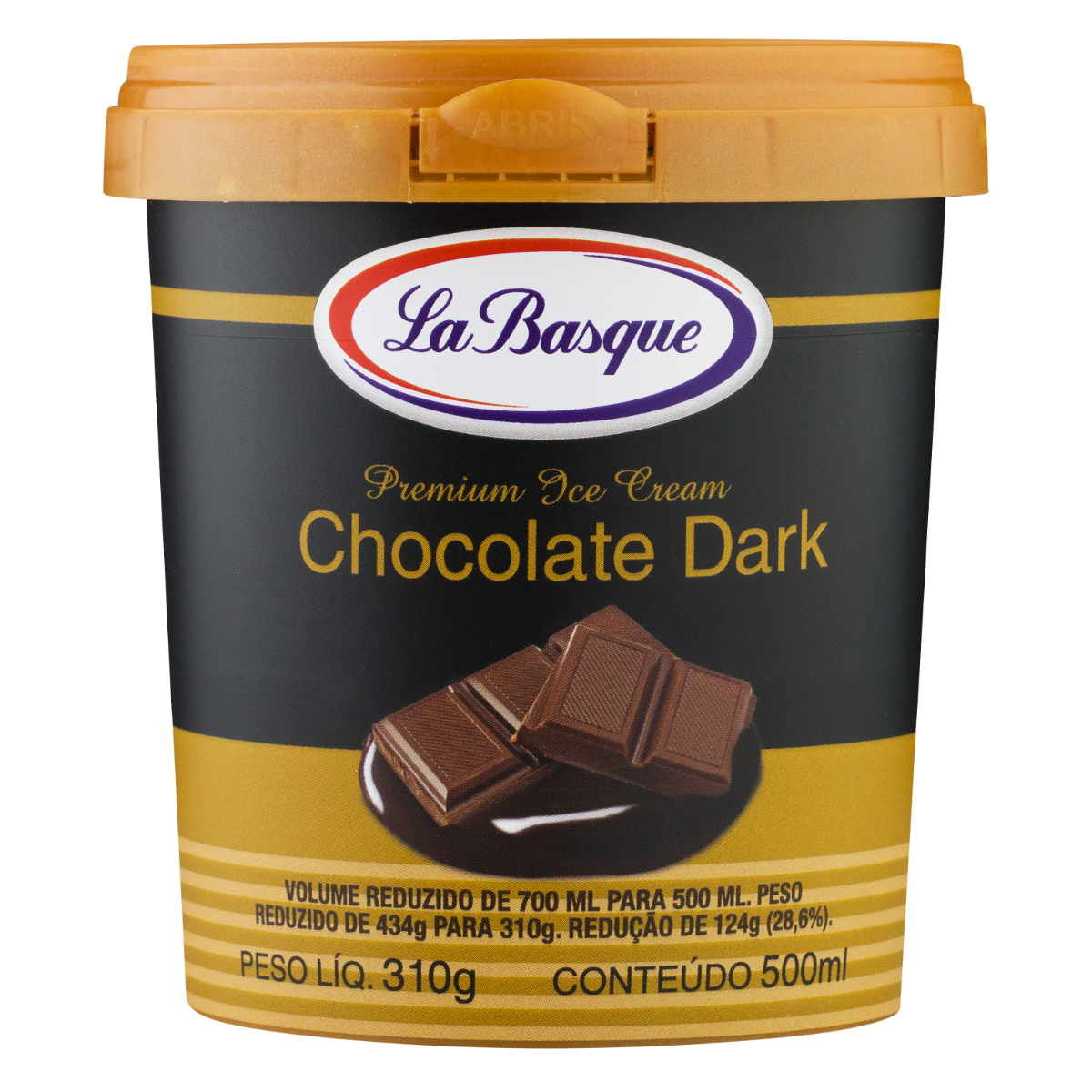 Sorvete Chocolate Dark LA BASQUE Pote 500ml | Pão de Açúcar
