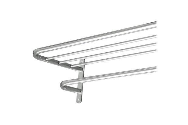 Porta Toalha de Banho com Suporte Grande Cromado | Pão de Açúcar