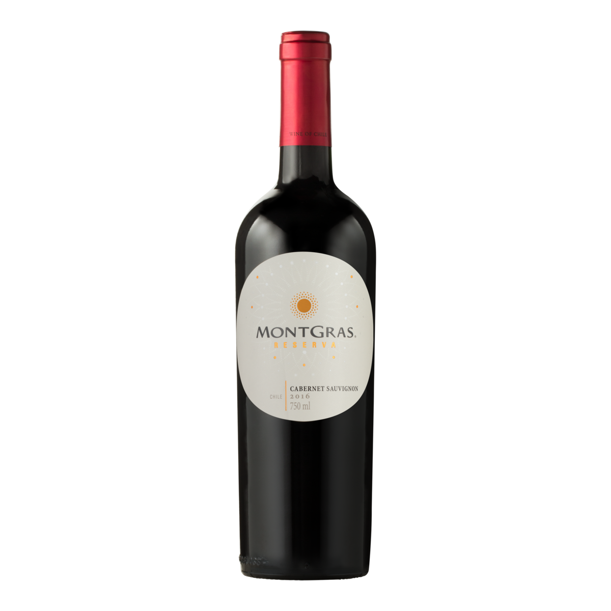 Vinho Chileno Tinto Cabernet Sauvignon MONTGRAS Reserva Garrafa 750ml ...
