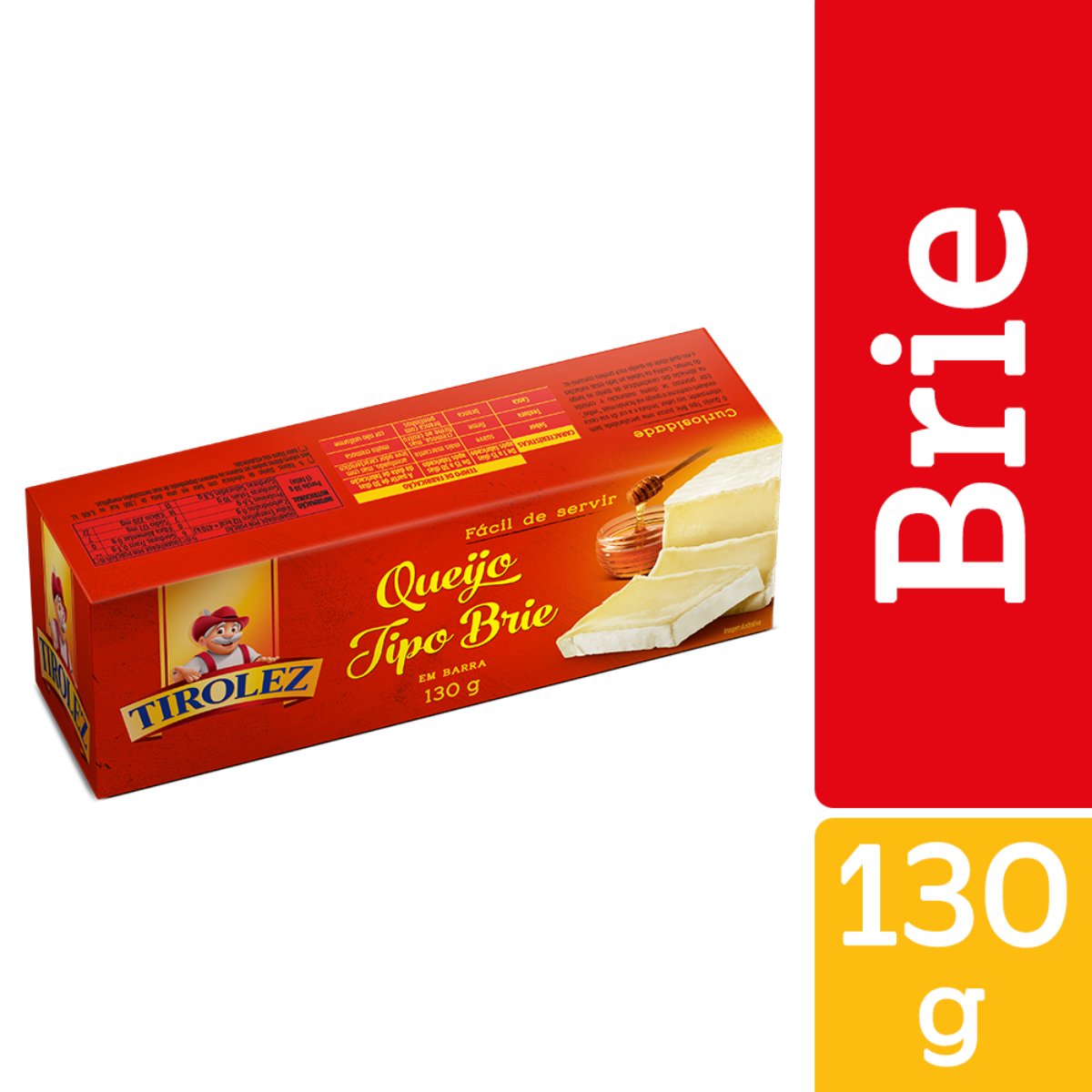 Queijo Brie em Barra Tirolez 130g | Pão de Açúcar