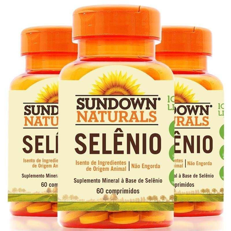 Kit 3 Selênio 34mcg Sundown 60 cápsulas | Pão de Açúcar