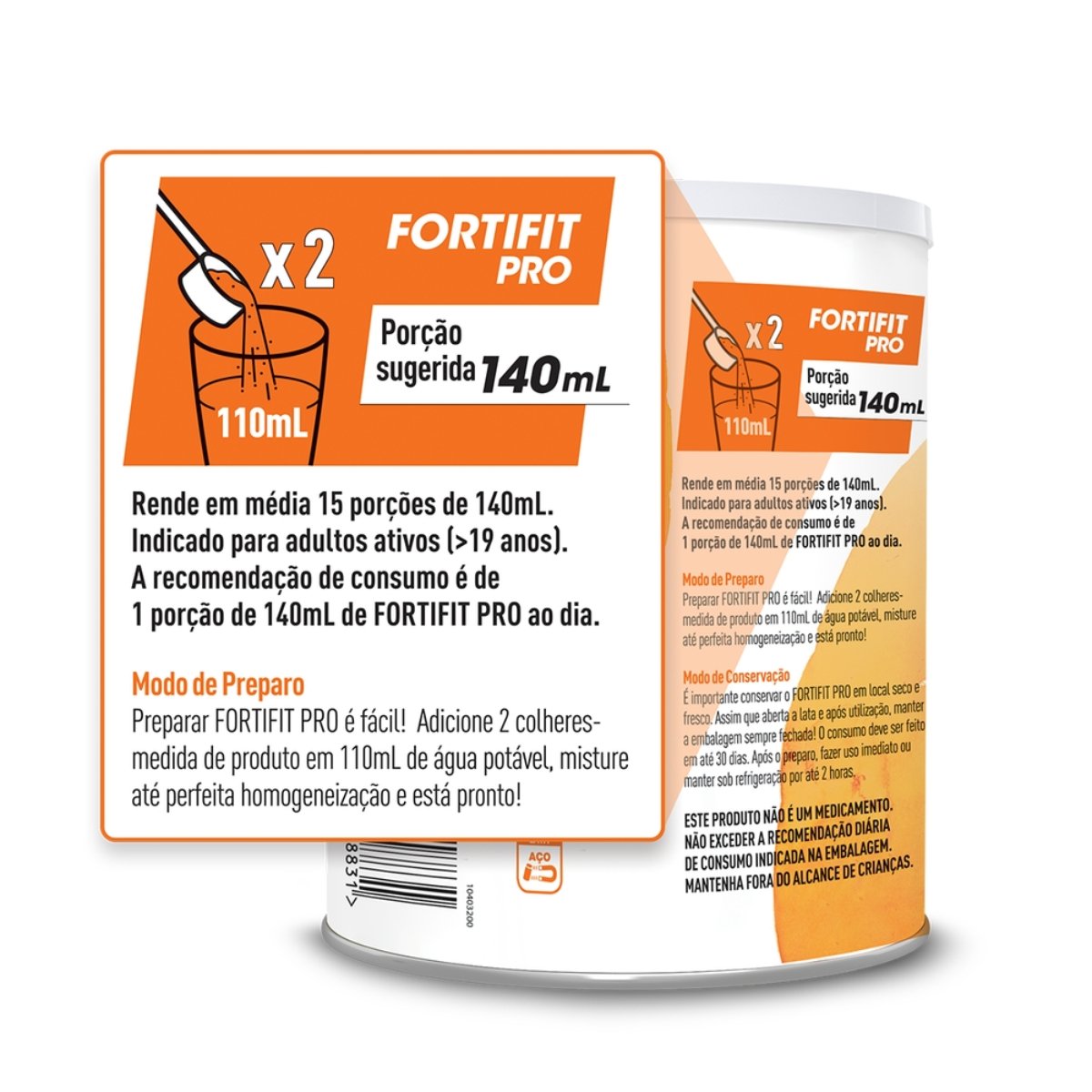 FORTIFIT PRO Suplemento Alimentar Vitamina de Frutas 470g | Pão de Açúcar