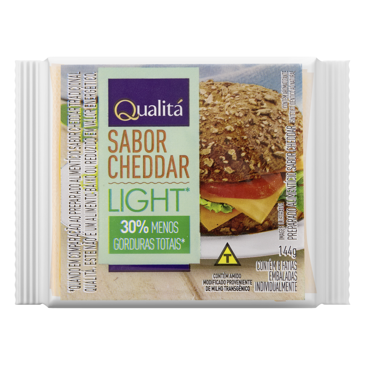 Queijo Processado Sabor Cheddar Light QUALITÁ 144g | Pão de Açúcar