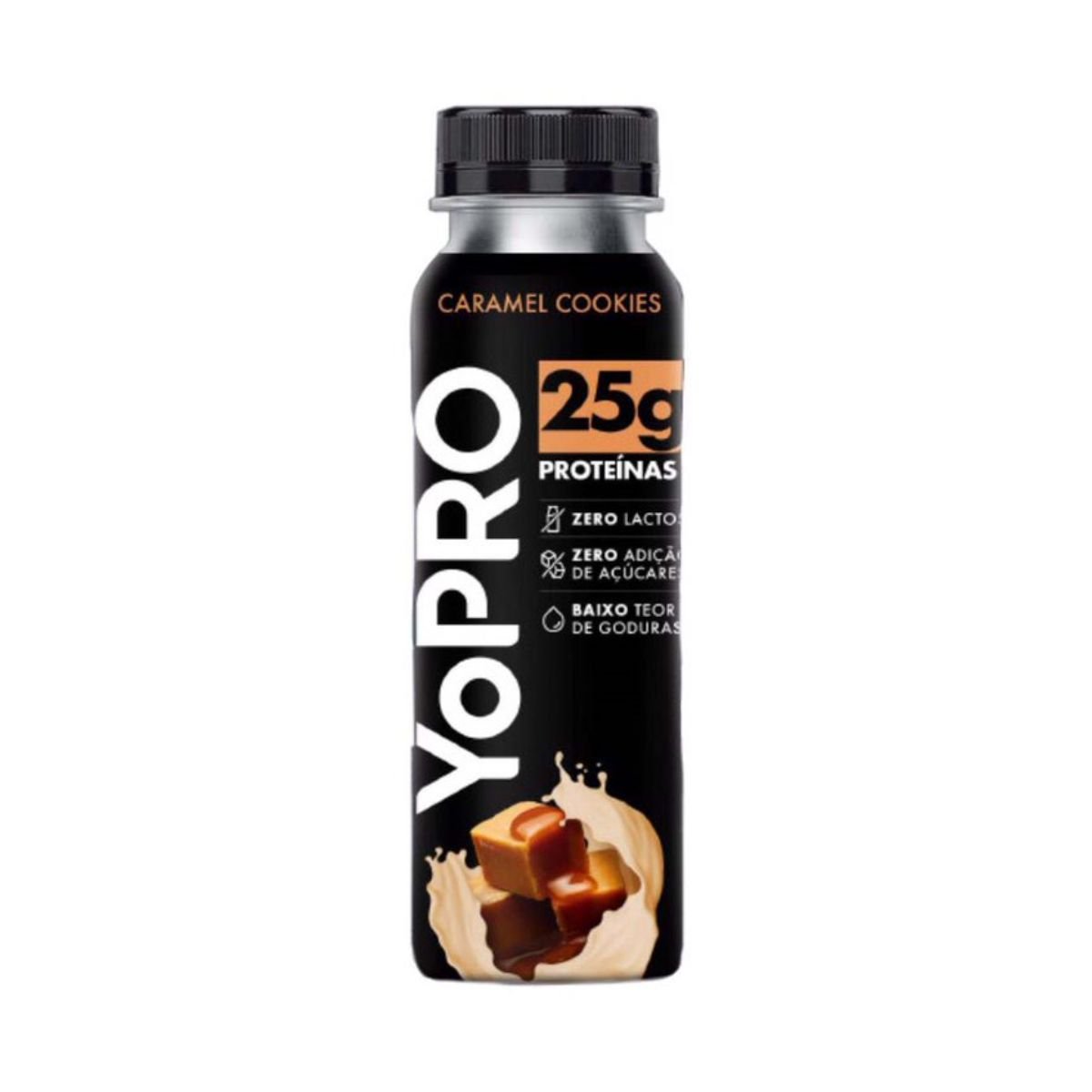Iogurte Líquido YoPRO Cookies Caramel 25g de proteínas 250g | Pão de Açúcar