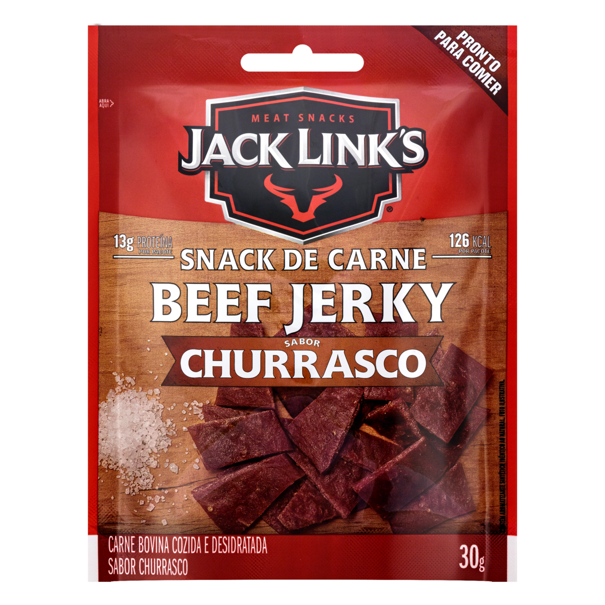 Snack de Carne Beef Jerky Churrasco Jack Link's 30g | Pão de Açúcar