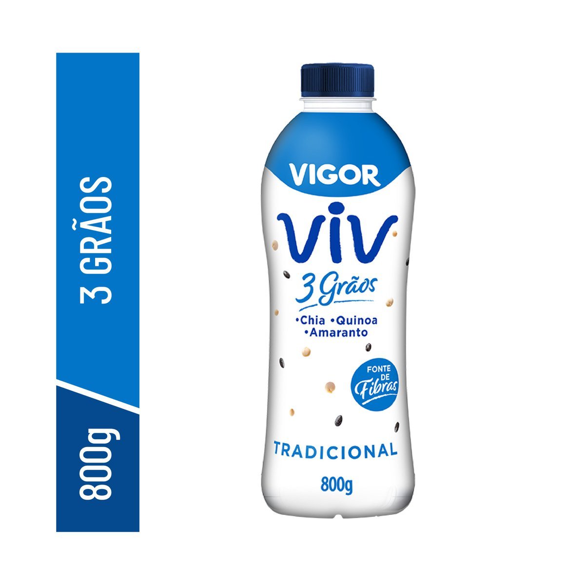 Iogurte Líquido Vigor Viv 3 Grãos Tradicional 800g Pão De Açúcar