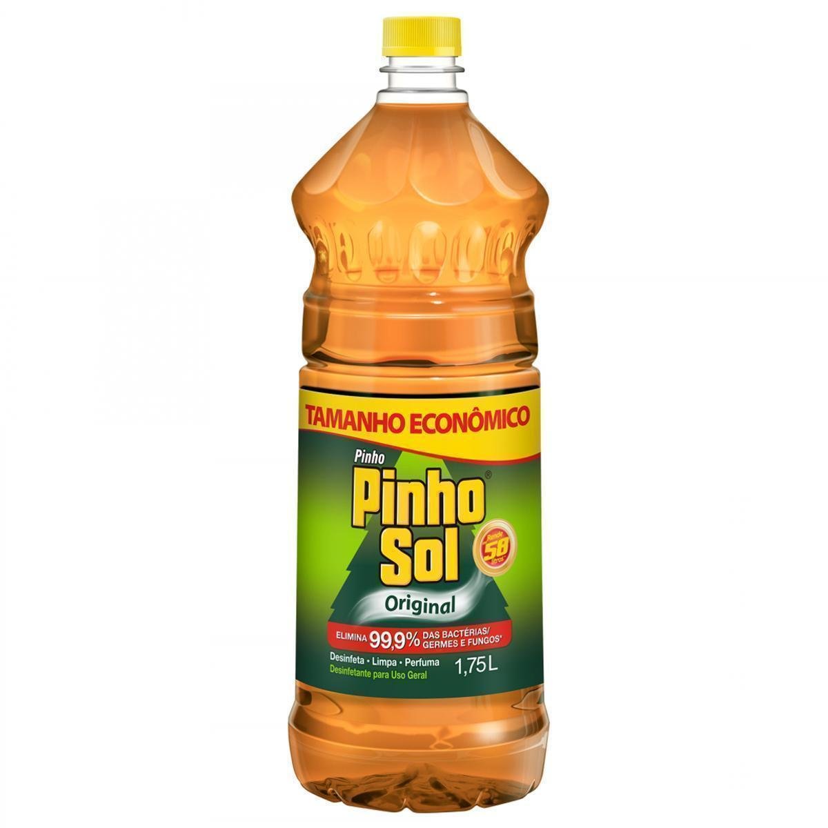 Desinfetante Uso Geral Original Pinho Sol Frasco 1,75l Tamanho ...
