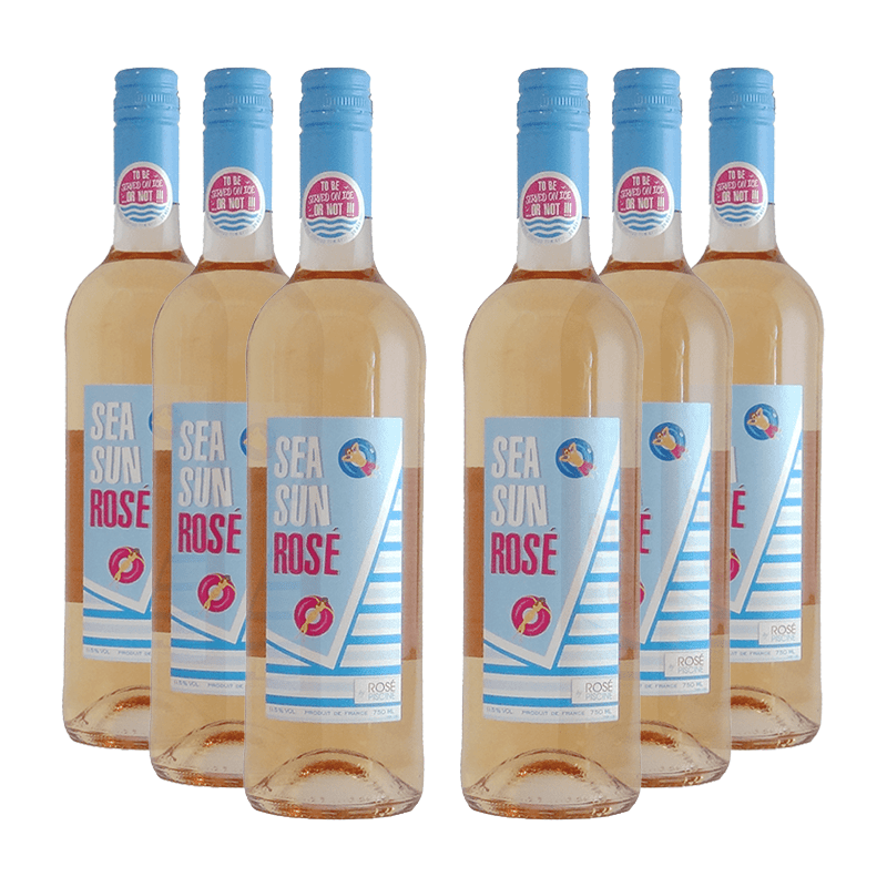 Vinho Sea Sun Rosé by Rosé Piscine 750ml Kit 6 Unidades | Pão de Açúcar