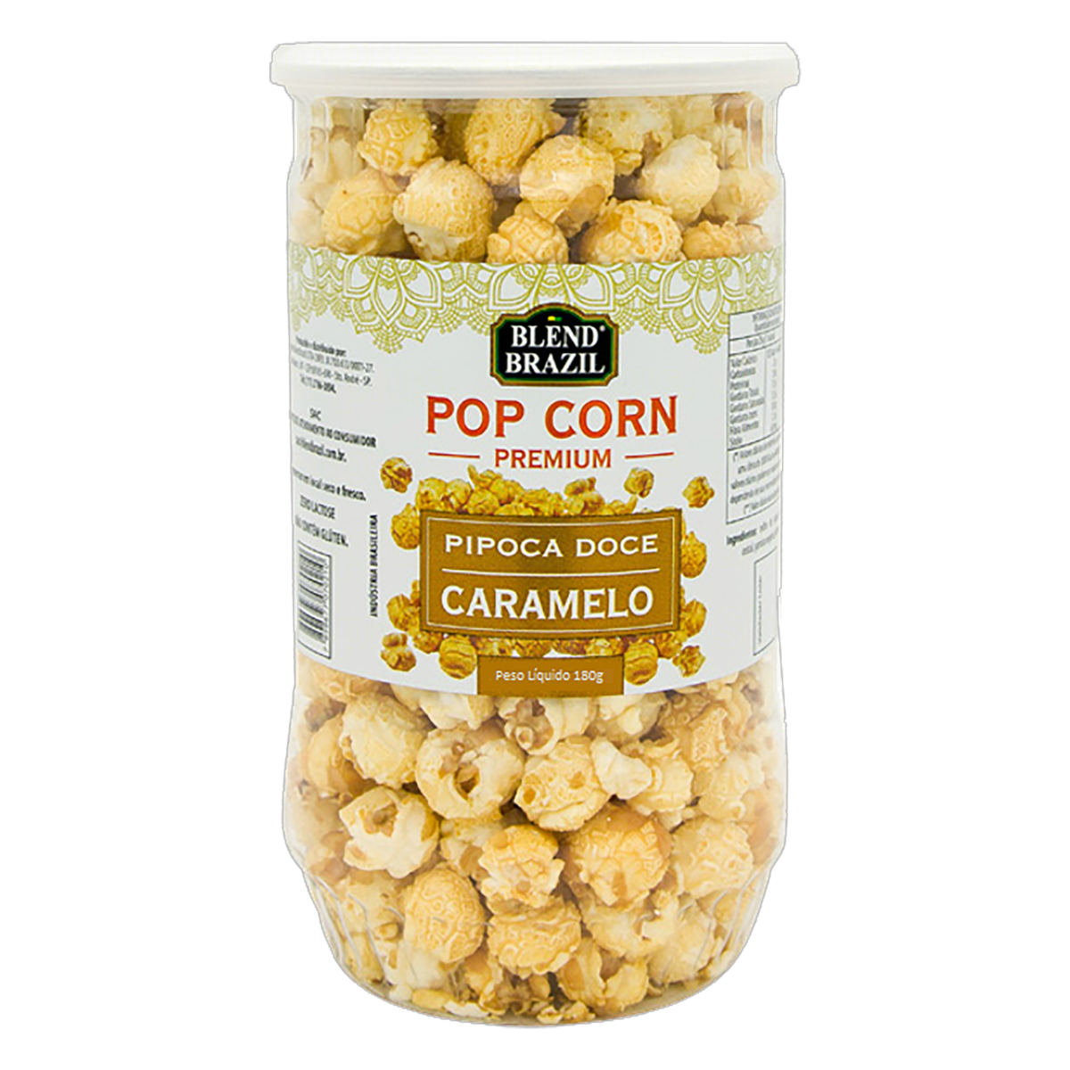 Pipoca Pronta Doce Caramelo Blend Brazil Premium Pote 180g | Pão de Açúcar