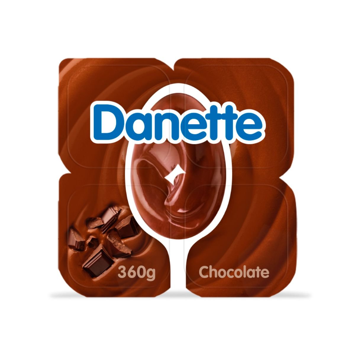 DANETTE Sabor Chocolate Bandeja 360g 4 Unidades | Pão de Açúcar