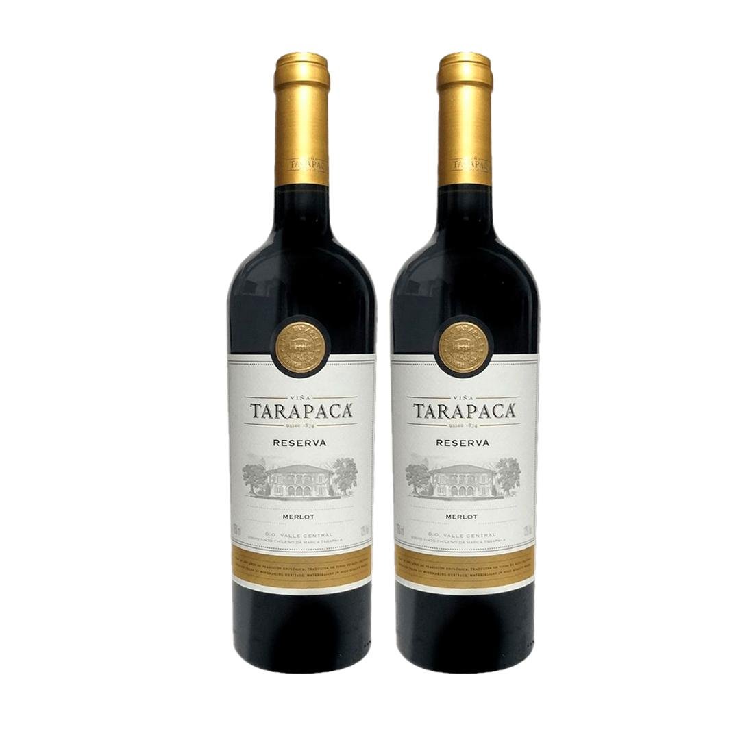 Kit 2 Garrafas Vinho Tarapaca Reserva Merlot 750ml | Pão de Açúcar