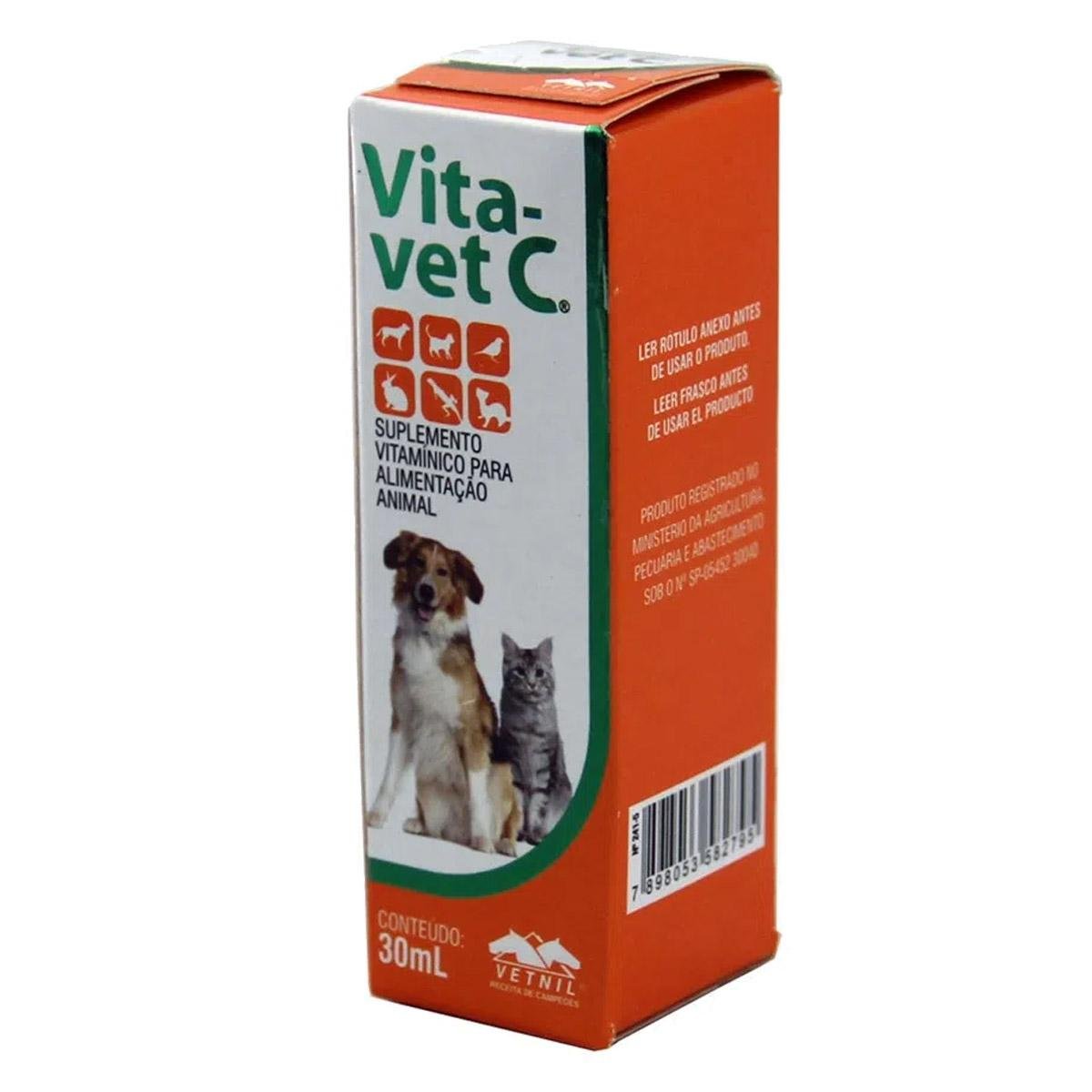 Vita Vet C 30 ml Vetnil | Pão de Açúcar