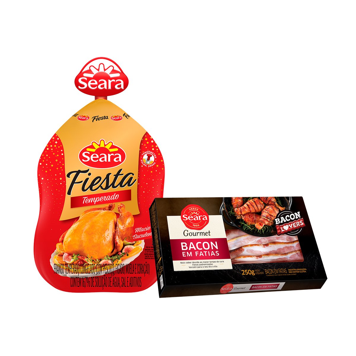 KIT Fiesta Temperado Congelado Seara + Bacon Em Fatias SEARA Gourmet ...