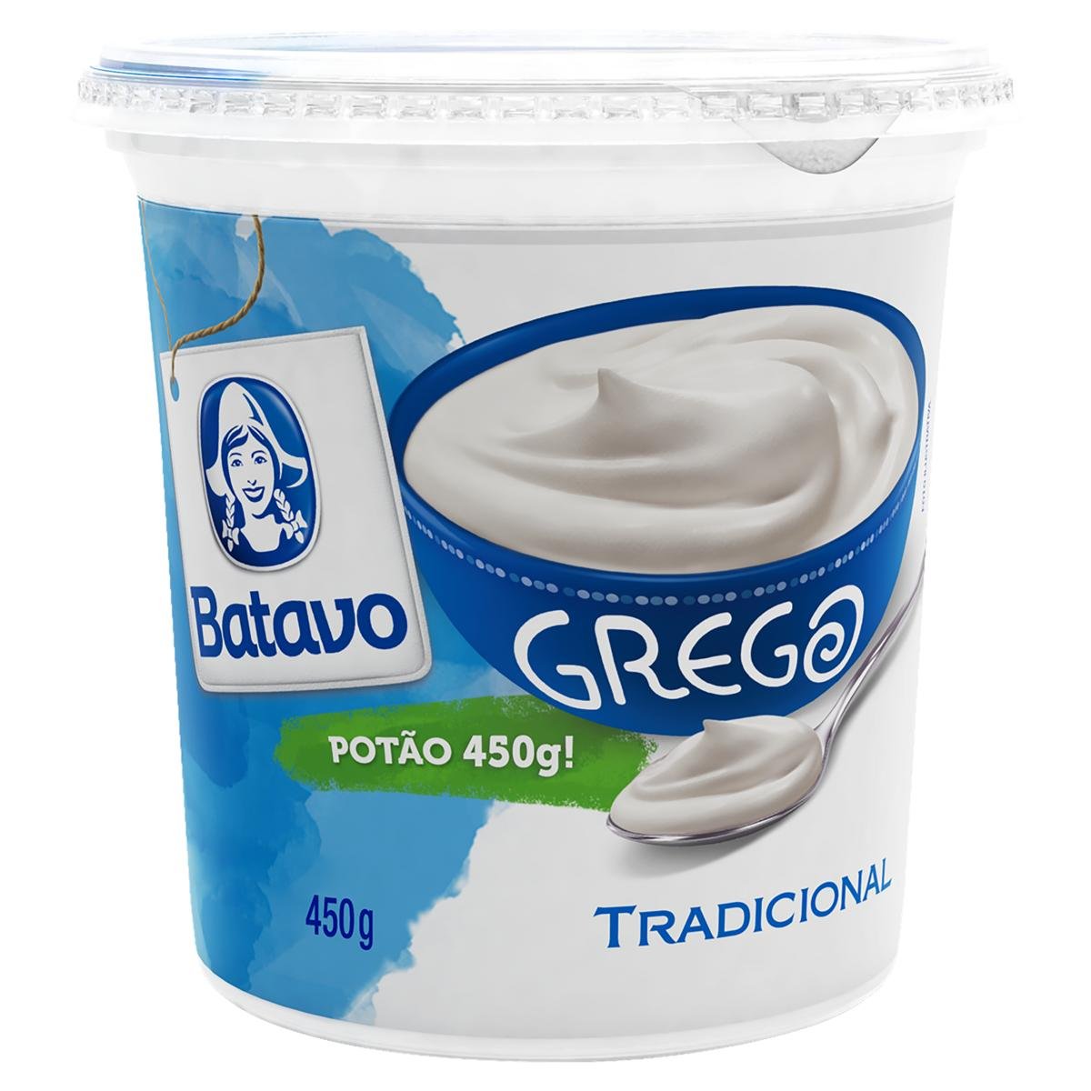 Iogurte Grego Tradicional Batavo Pote 450g | Pão de Açúcar