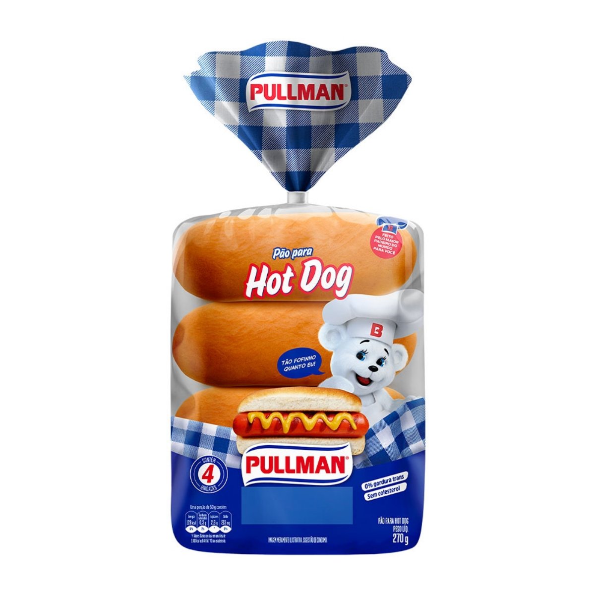 Pão de Hot Dog Pullman 270g | Pão de Açúcar