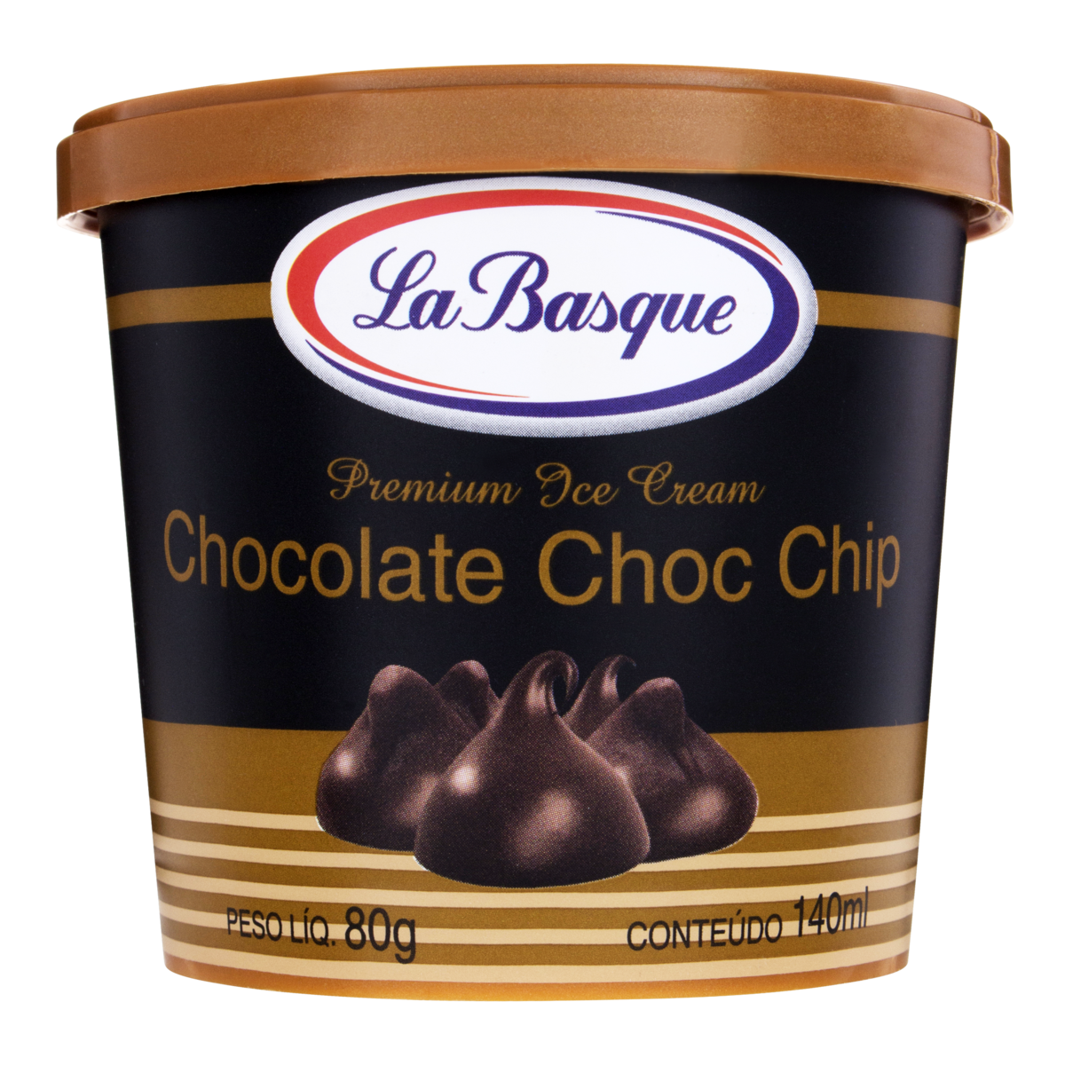 Sorvete de Chocolate Chip LA BASQUE Pote 140ml | Pão de Açúcar