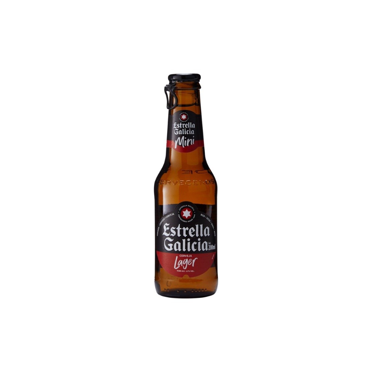 Cerveja World Lager Estrella Galicia Garrafa 200ml | Pão de Açúcar