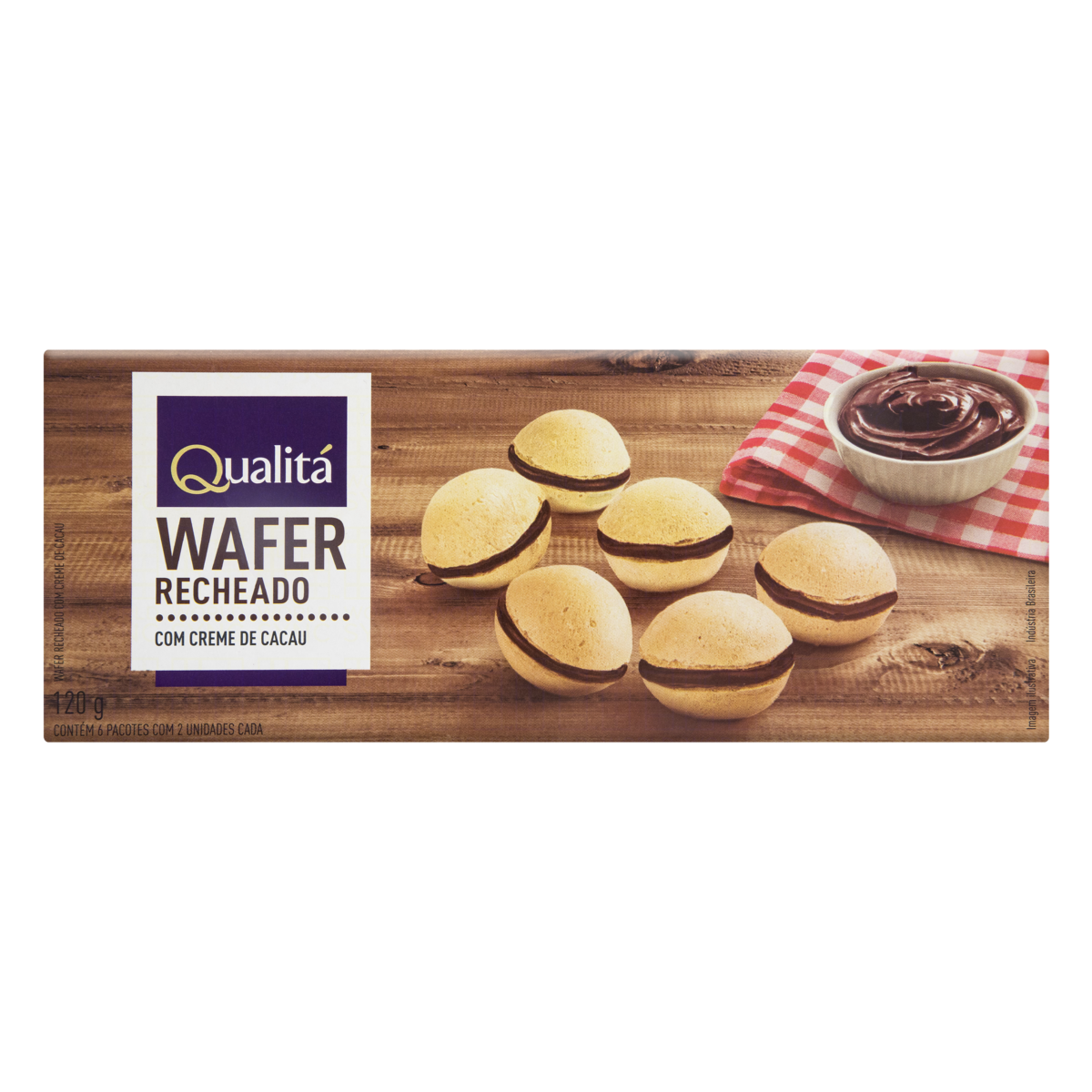 Wafer Recheado QUALITÁ Avelã 120g | Pão de Açúcar