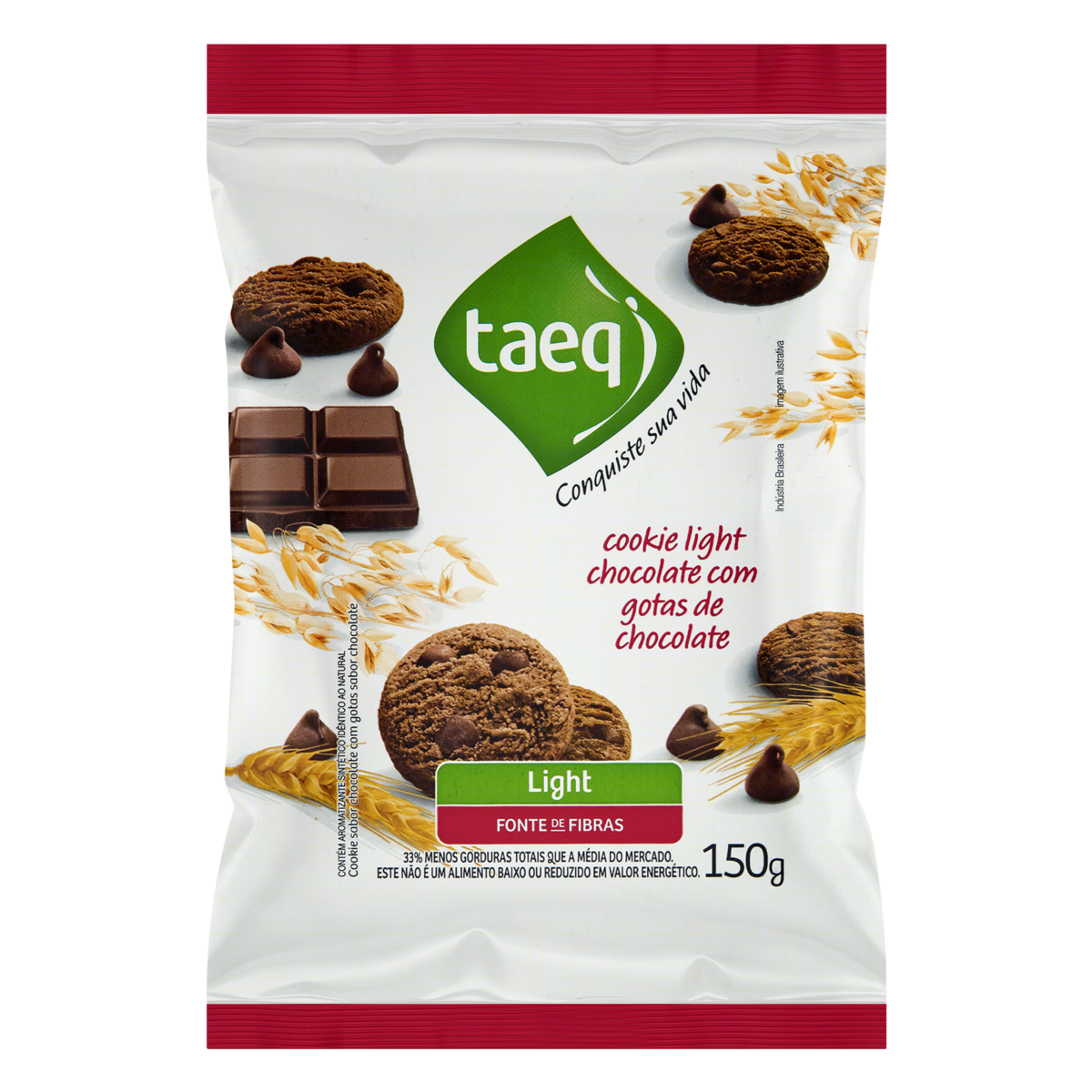 Cookie Light de Chocolate com Gotas de Chocolate TAEQ Pacote 150g | Pão ...