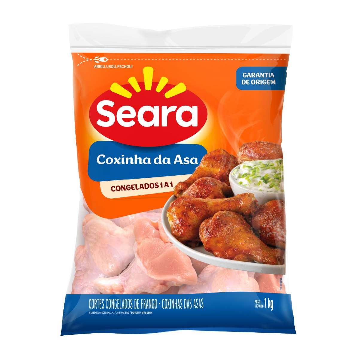 Coxinha da asa Seara IQF 1kg | Pão de Açúcar