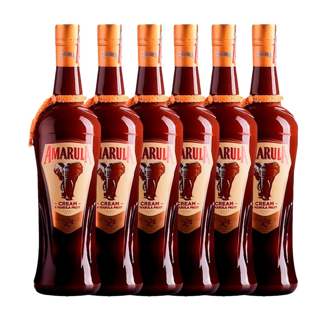 Kit 6 Garrafas Licor Amarula Original 750ml | Pão de Açúcar