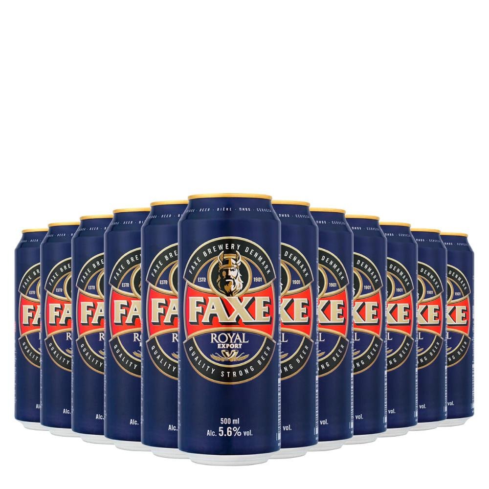 Kit Cerveja Faxe Royal Lt 500 ml 12 Unidades | Pão de Açúcar