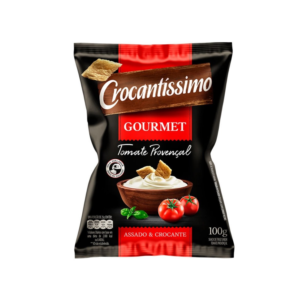 Snack de Trigo Assado & Crocante Tomate Provençal Crocantíssimo Gourmet ...