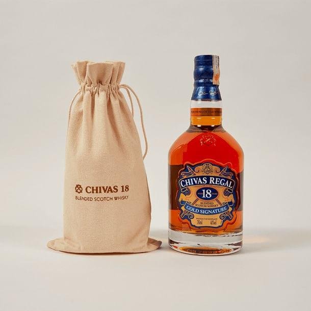 Whisky Chivas Regal 18 Anos + Embalagem Presenteável em Lona | Pão de ...