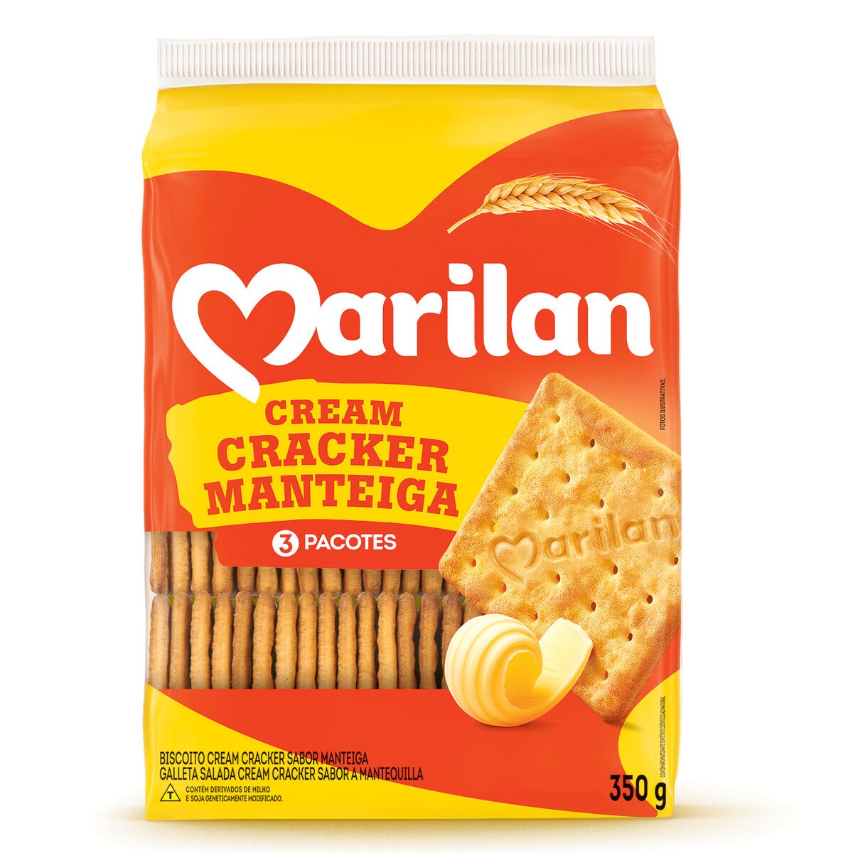 Biscoito Cream Cracker Manteiga Marilan Pacote 350g | Pão de Açúcar Biscoito Cream Cracker Manteiga Marilan Pacote 350g | Pão de Açúcar