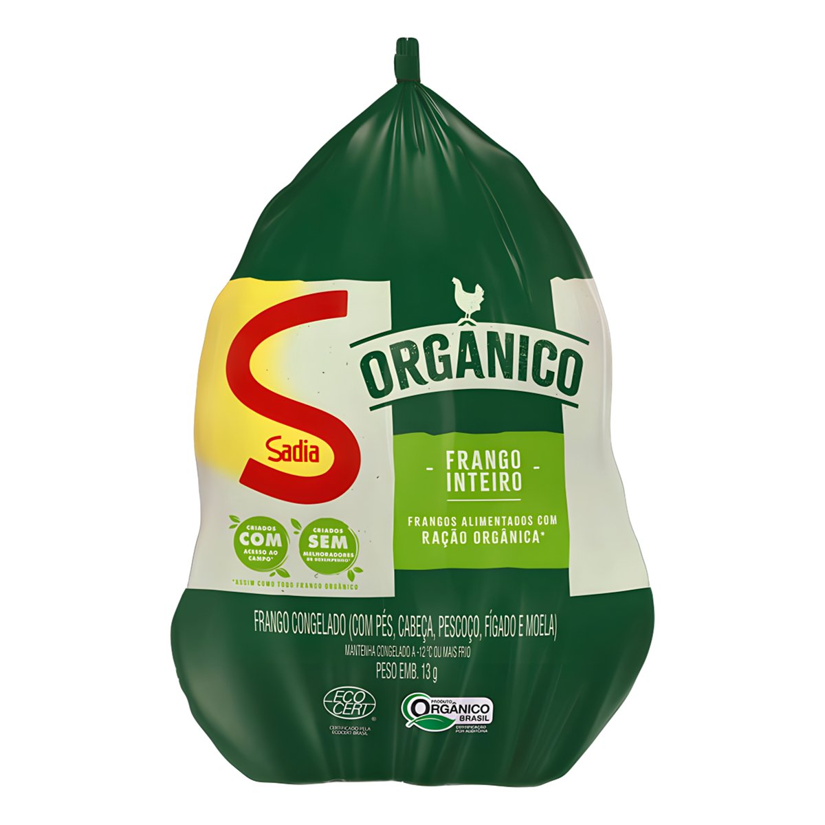 Frango Inteiro Orgânico Congelado da Sadia 1,7kg | Pão de Açúcar