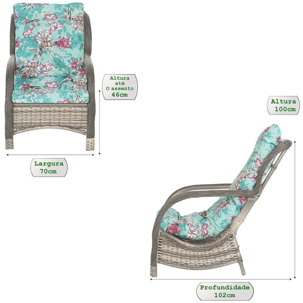 Poltronas Varanda Jardim Sacada Descanso Área Externa Alumínio Junco ...