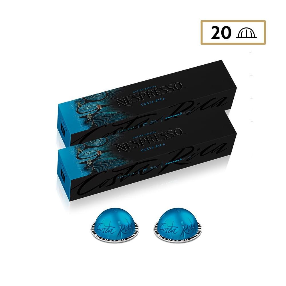 Cápsulas de Café Nespresso Vertuo Costa Rica - 20 Cápsulas | Pão de Açúcar