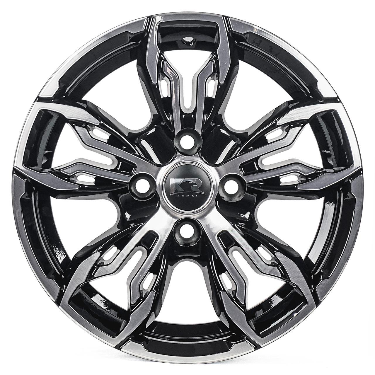 Rodas Ford Aro 14 K61 Preto C/Diamante 4X108 | Pão de Açúcar