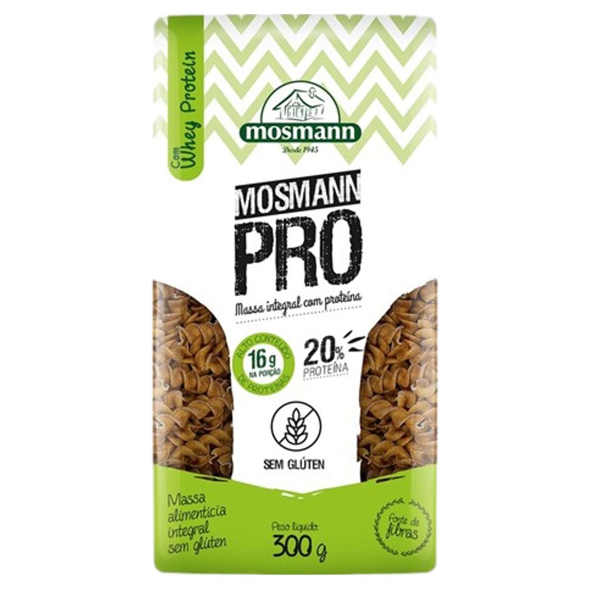 Macarrão Integral Sem Glútem WHT PROT MOSMAN 300G | Pão de Açúcar