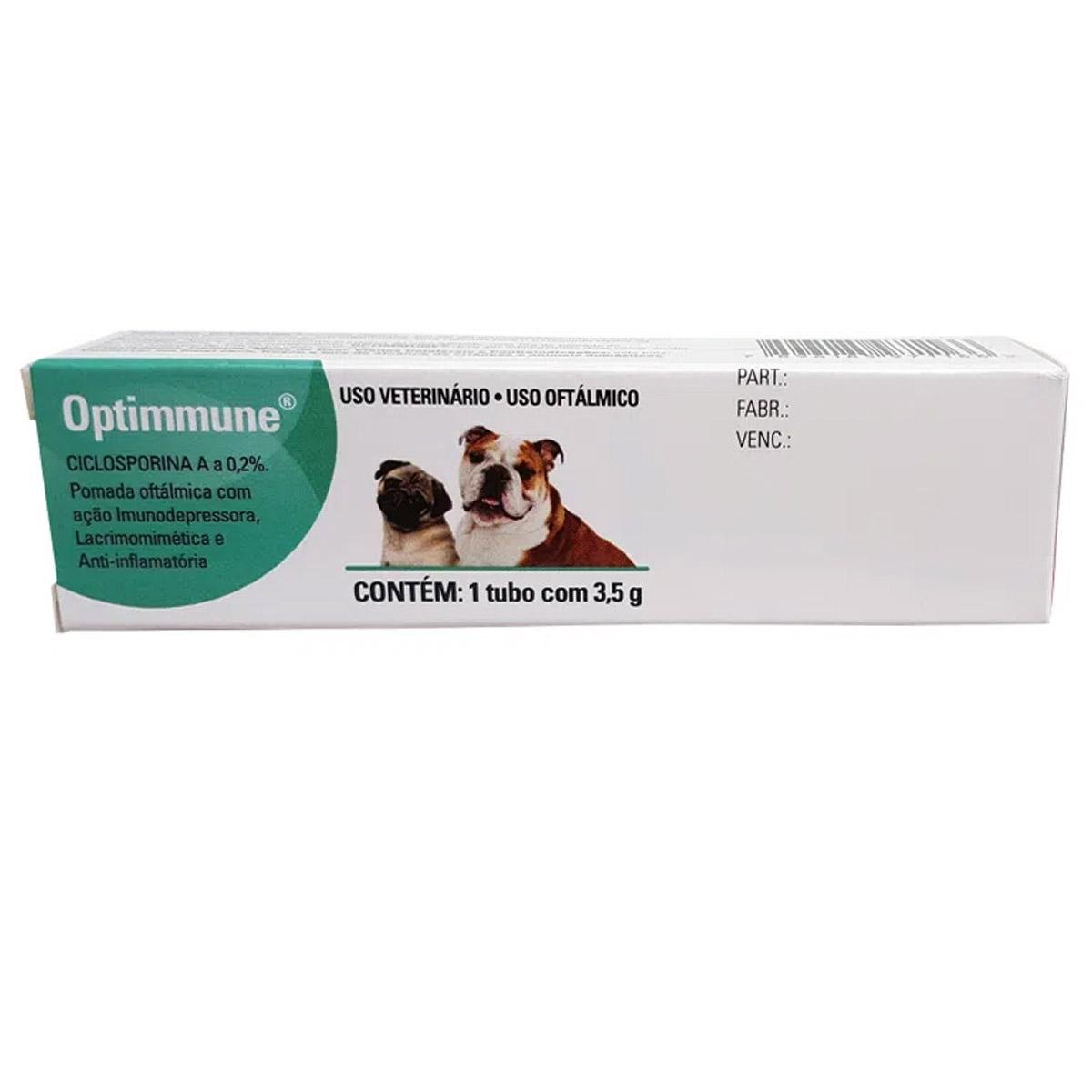 Optimmune 3,5g Msd Pomada Oftalmologica Cães E Gatos | Pão de Açúcar