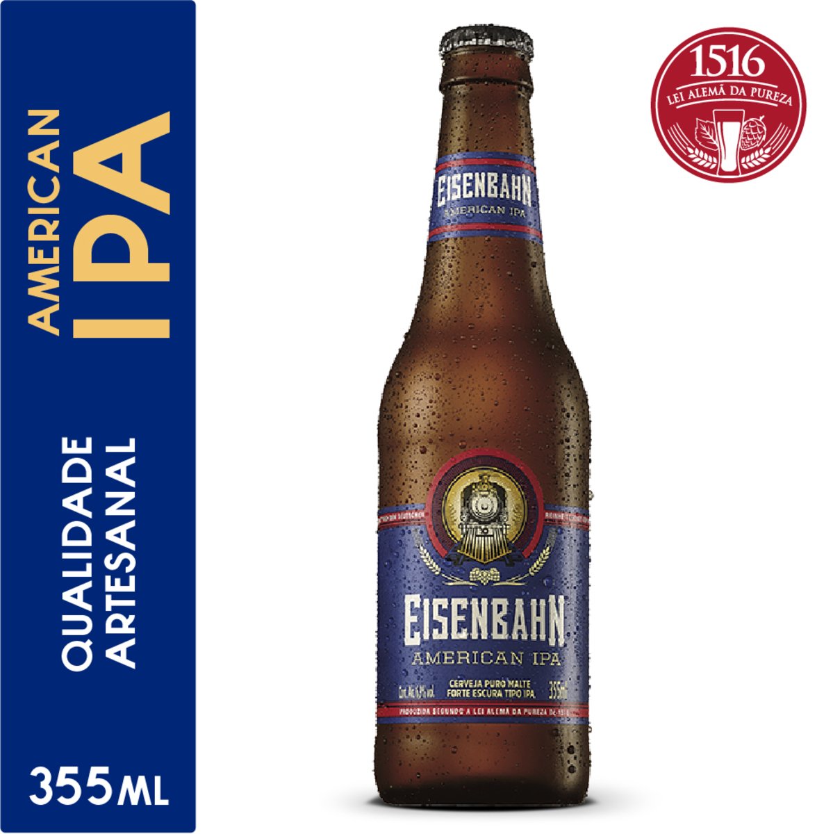 Cerveja EISENBAHN American Ipa Puro Malte Long Neck 355ml | Pão de Açúcar
