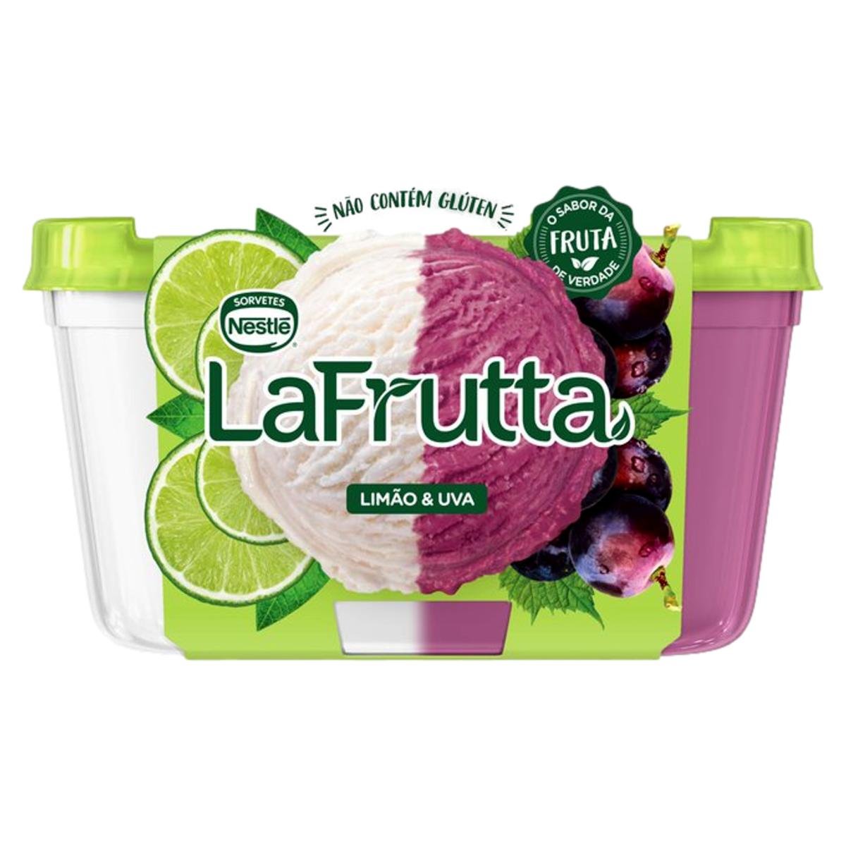 Sorbet Uva e Limão La Frutta Pote 1l | Pão de Açúcar