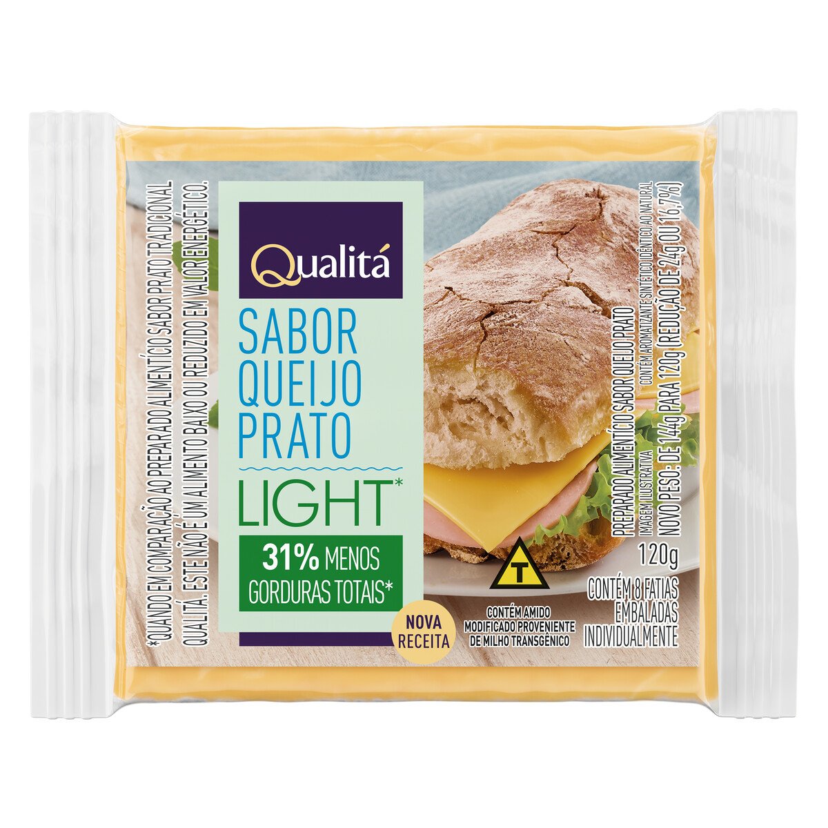 Queijo Fundido Prato Light Qualitá 120g | Pão de Açúcar