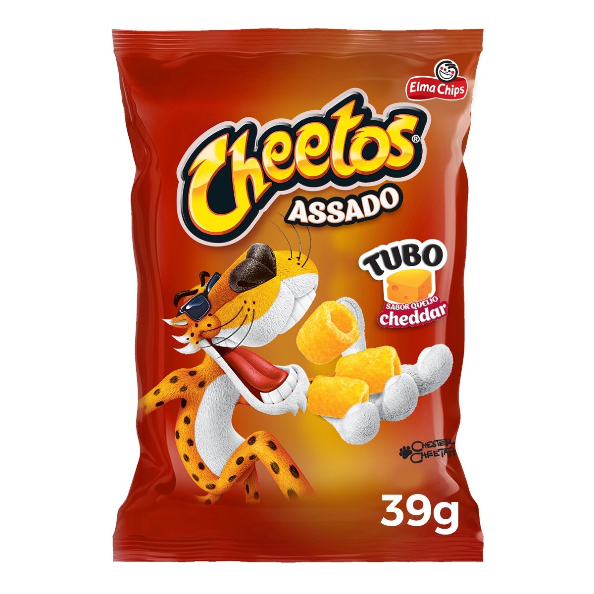 Salgadinho De Milho Tubo Queijo Cheddar Elma Chips Cheetos Pacote 39G ...