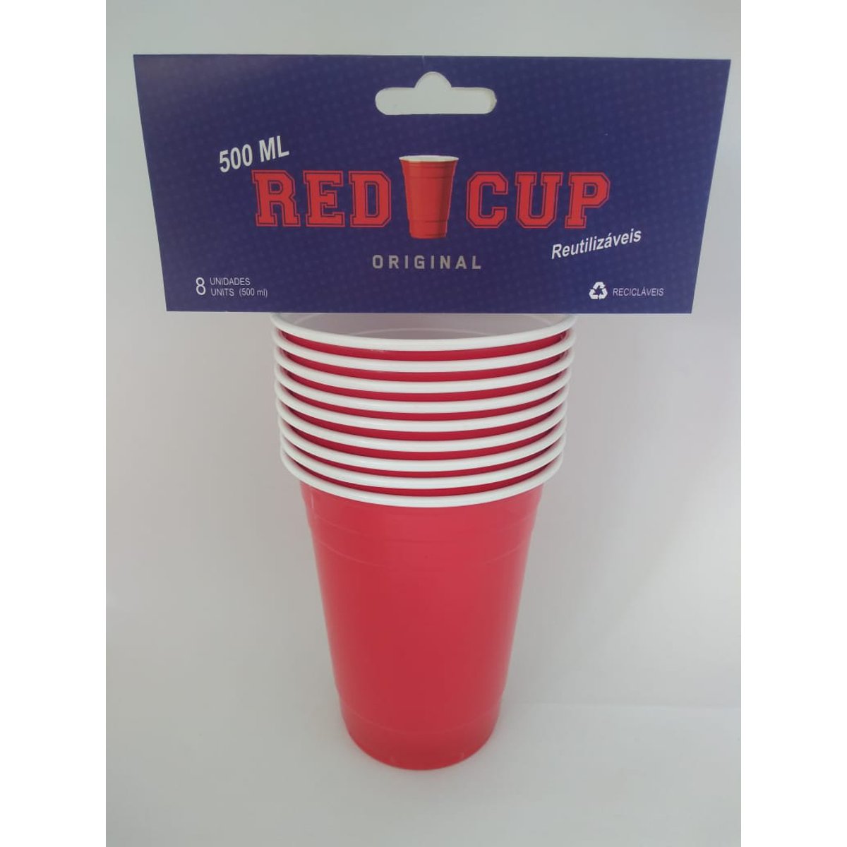 Copo Vermelho Red Cup 500ml Com 8 Unidades | Pão de Açúcar