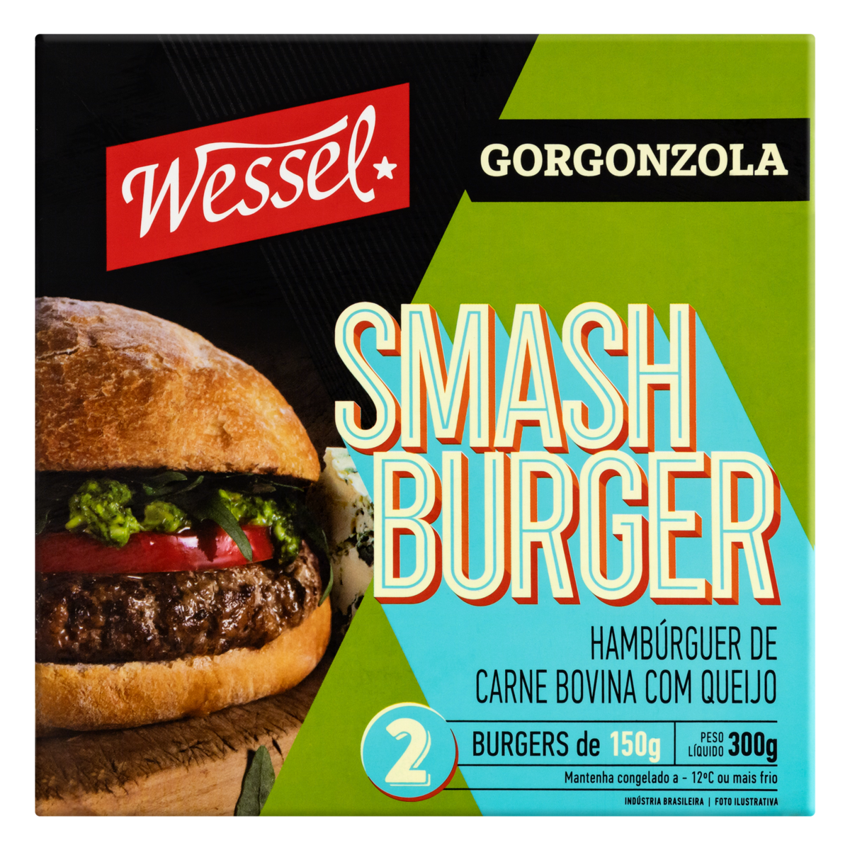Smash Burguer com Gorgonzola Wessel 300g | Pão de Açúcar