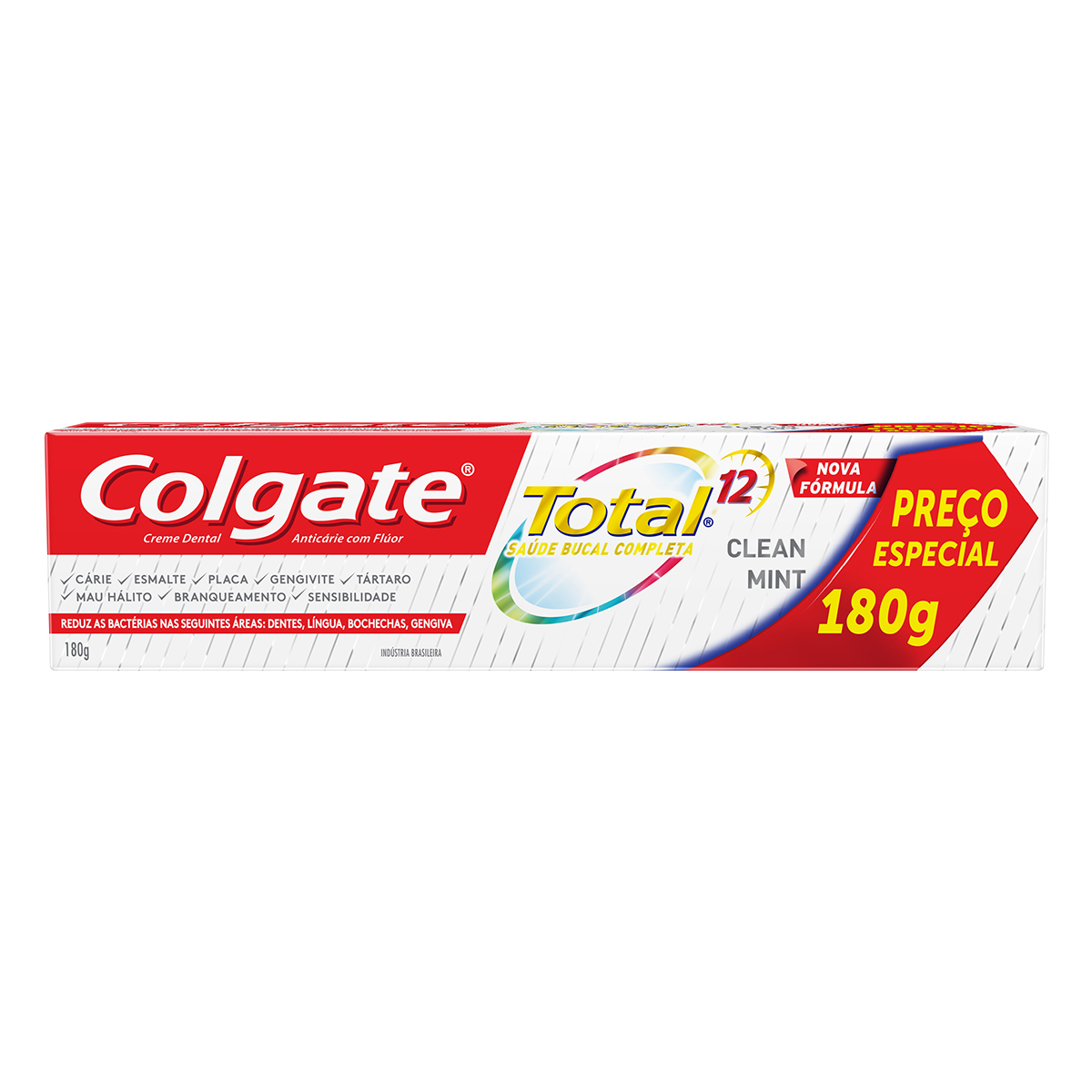 Creme Dental Colgate Total 12 Clean Mint 180gr - Leve 4 pague 3 | Pão ...