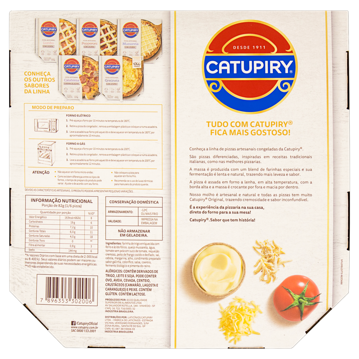 Pizza Frango Catupiry Artesanal Catupiry Caixa 490g | Pão de Açúcar